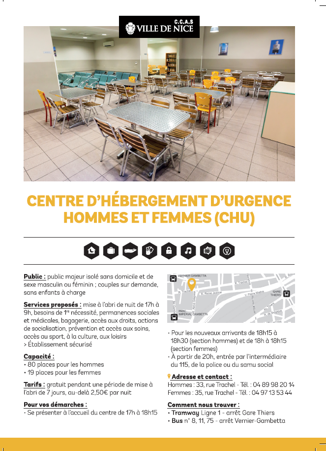 CCAS Nice - Les structures d’accueil